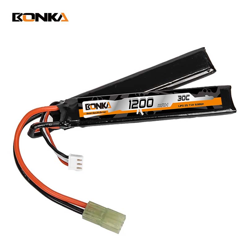 BONKA 1200mAh 30C 2S-2 Airsoft Gun LiPo Battery-Bonka Co., Ltd